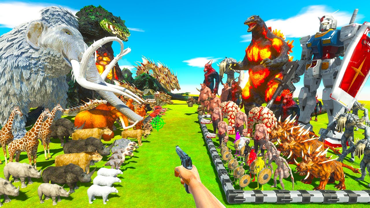 Jurassic Kingdom Battle | Volcano Monsters vs Animals - Animal Revolt ...