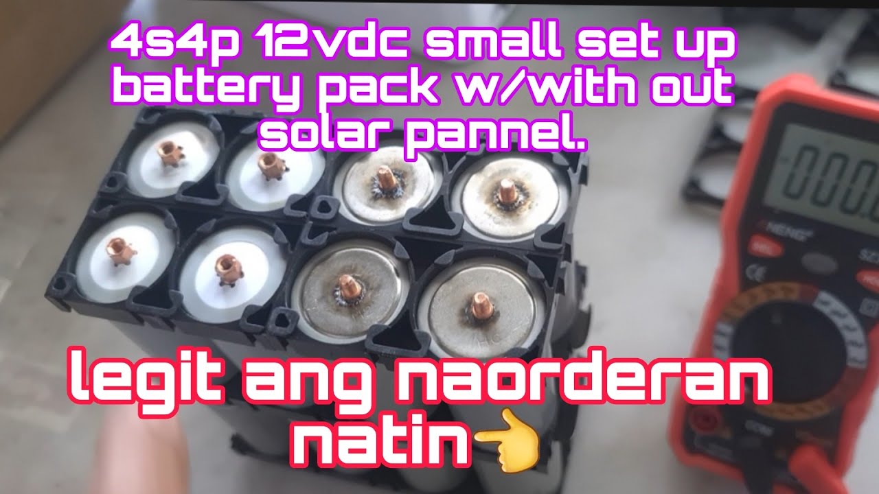 How to make small battery pack 4s4p 12vdc using lifepo4 batteries ...