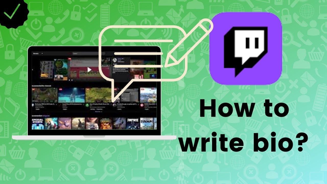 How to write bio on Twitch? - YouTube