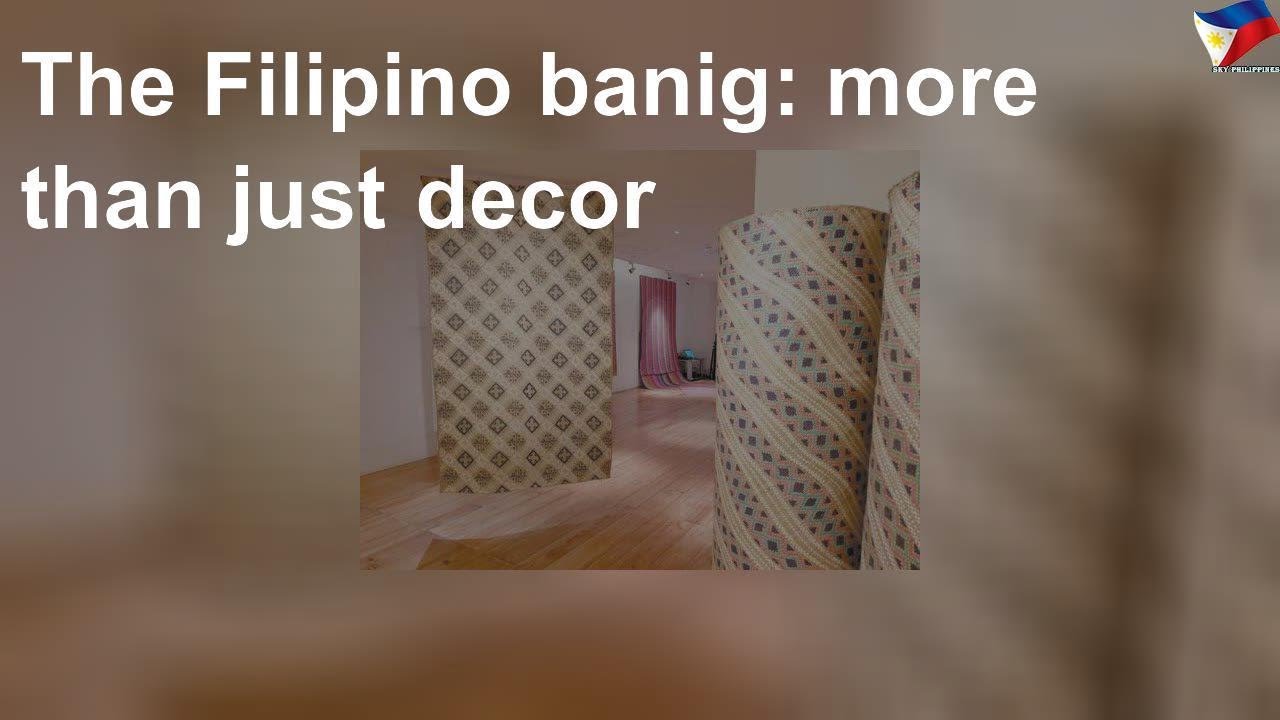 The Filipino banig: more than just decor - YouTube