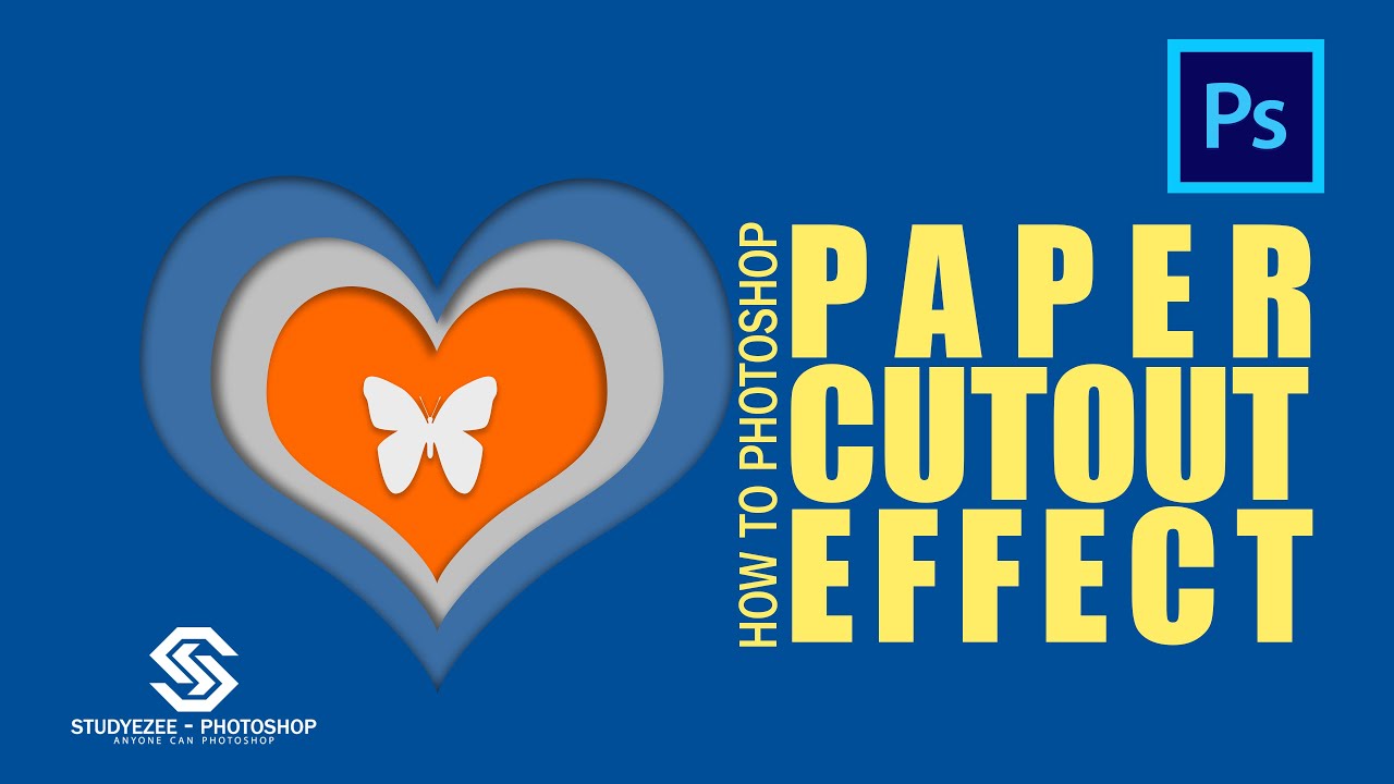 How to Photoshop Paper Cut Out Effect | Paper cut out effect adobe ...