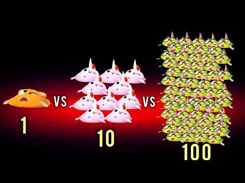 My Talking Tom 2 - 1 vs 10 vs 100 - squeak, sugar, flip