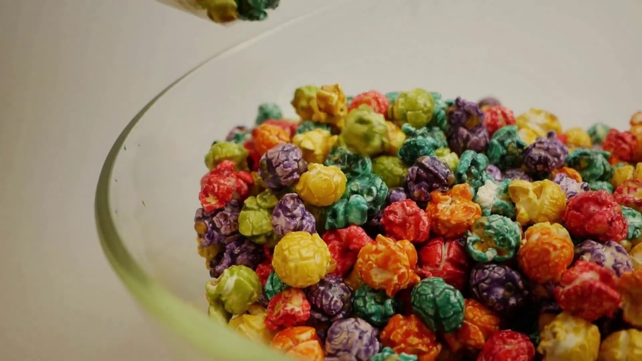 Colored Popcorn | Rainbow Popcorn - YouTube