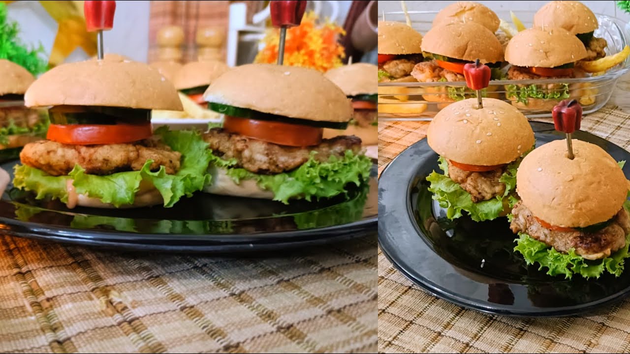 Mini Chicken Burger Recipe | Delicious Mini Burgers Recipe - YouTube