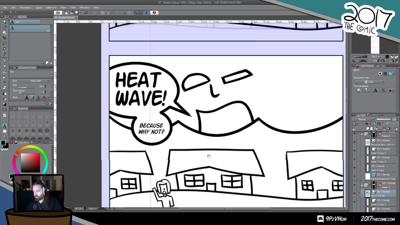 Comic Stream! Drawing the Next Comic, "Mother Nature" (2/3) - YouTube