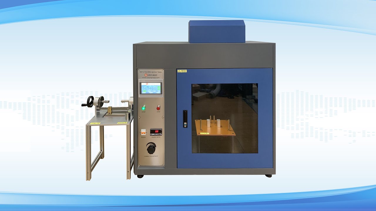 RSY-LT IEC60695-2-20 Hot Wire Ignition Tester - YouTube