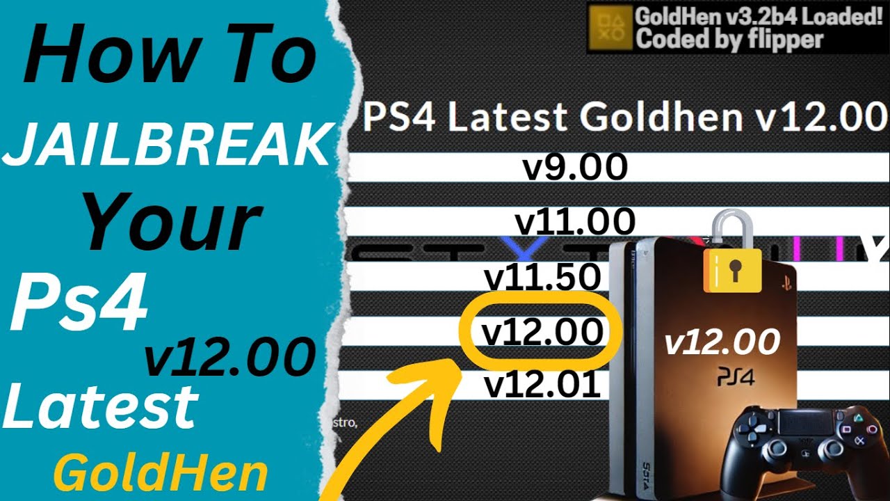 How to Jailbreak your PS4 V12.00 latest GoldHen | Latest jailbreak ...
