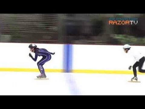 High speed risk, but more fun (Ice-skating babes Pt 3) - YouTube