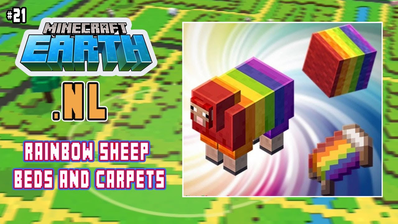 Minecraft Earth Rainbow Sheep tutorial/showcase - YouTube