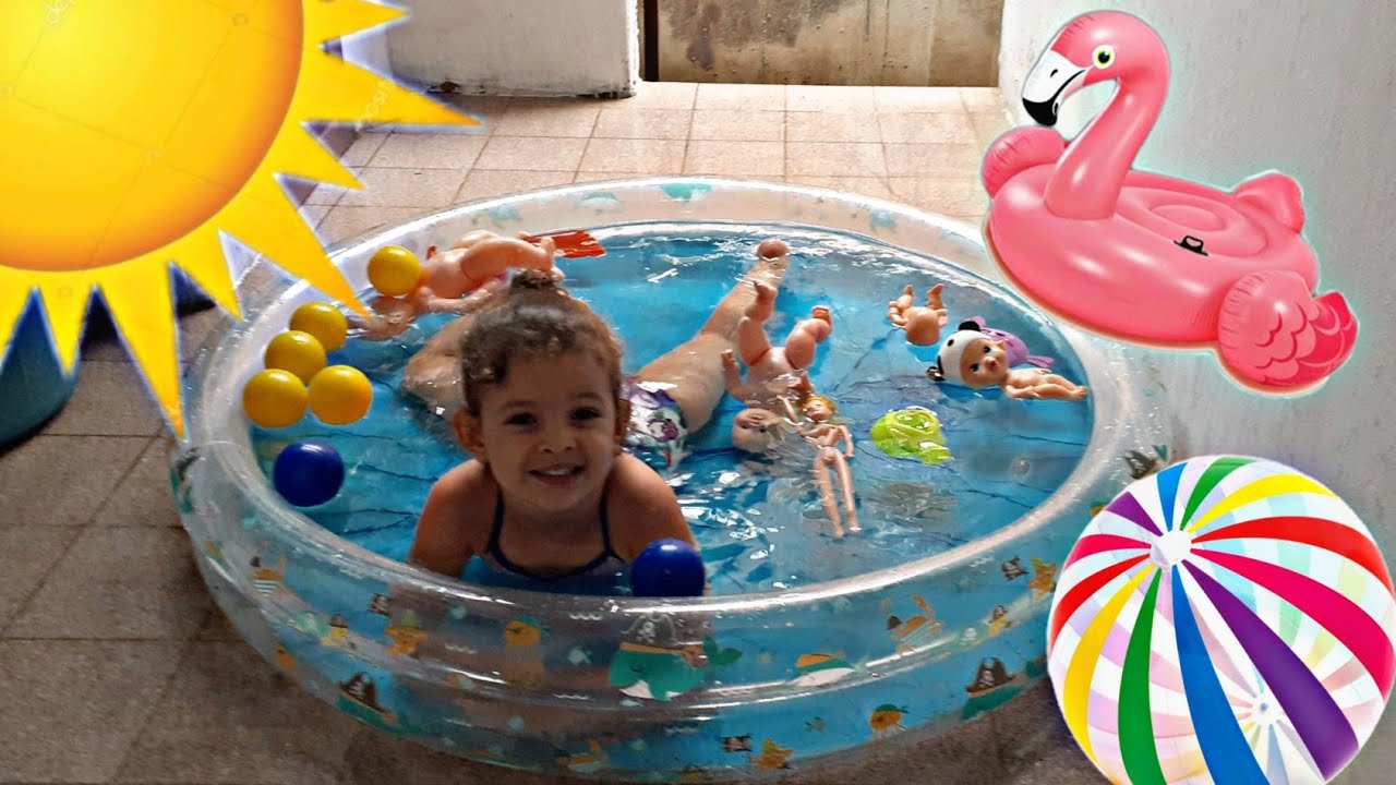 DIA DE PISCINA EM CASA - YouTube