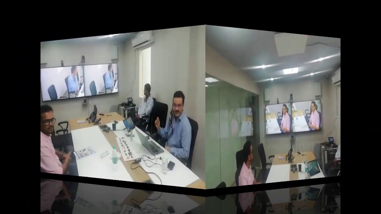 Tracking Camera with Ceiling Mike for Video Conference Room - YouTube