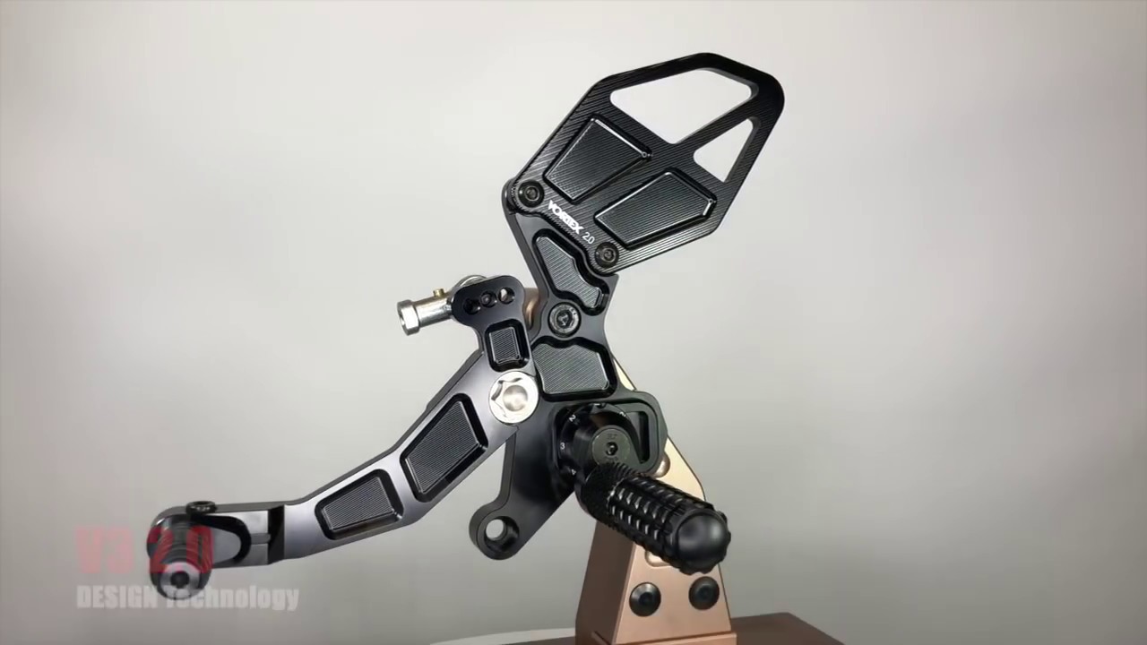 V3 2.0 Rear Set Ninja 400R - YouTube