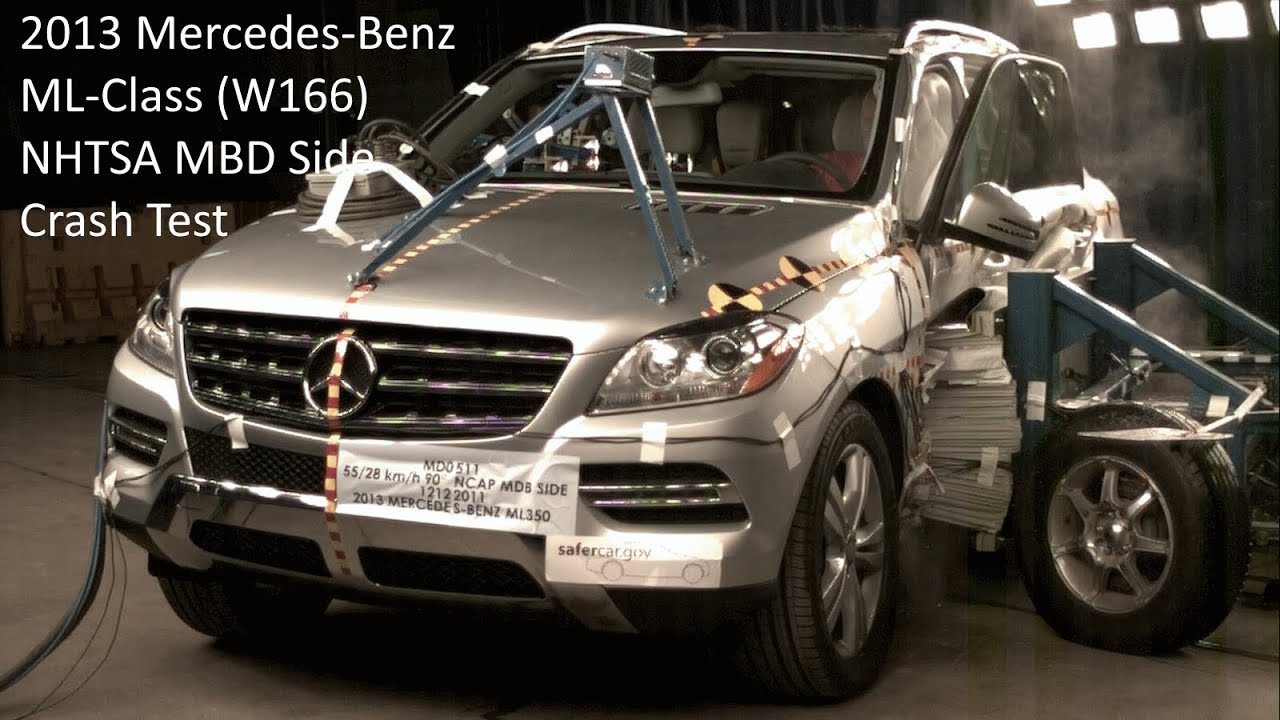 2012-2019 Mercedes-Benz ML-Class / GLE (ML 350 4Matic - W166) NHTSA MDB ...