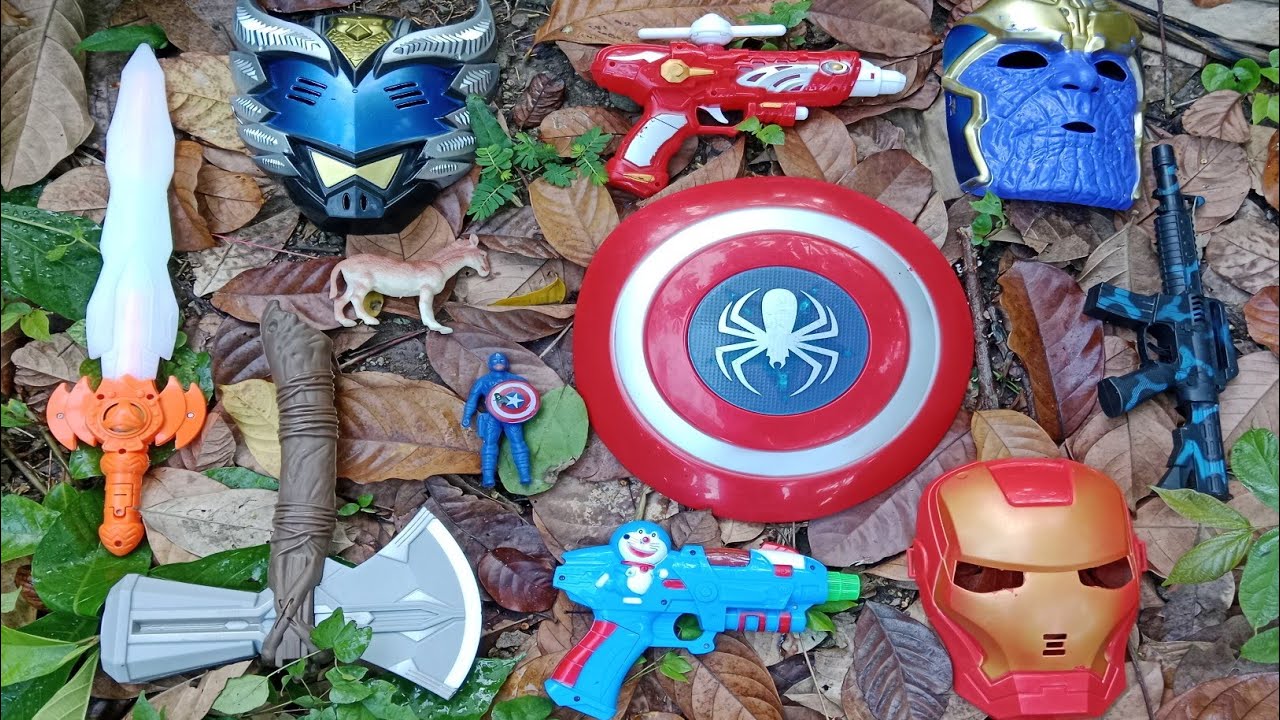Collecting Toys, Mask, Doraemon Gun, Axe, Sword, Donkey, Shield, M16 ...