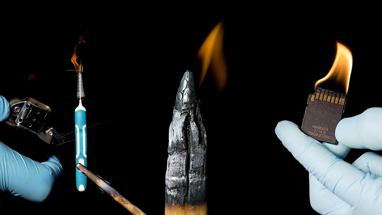 Burning SD Card & Melting Brush | Oddly Satisfying Macro ASMR ...