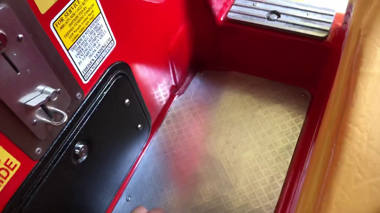 Amutec Trolley Car Kiddie Ride (Red Version) - YouTube