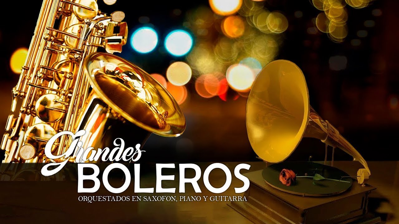 Grandes Boleros Orquestados En Saxofon Musical Instrumental Música Para ...
