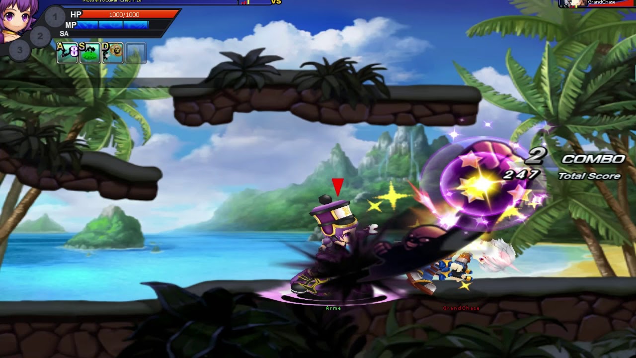 Grand Chase - Arme - Skill Big Hand - YouTube