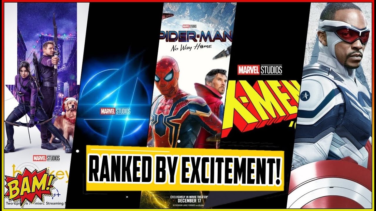 EVERY Upcoming MCU Project Ranked By Excitement! (2021) - YouTube