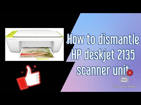 How to dismantle HP Deskjet Ink Advantage 2135 Scanner unit. - YouTube