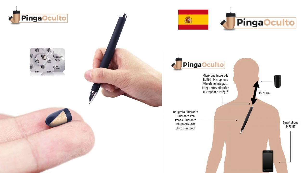 Pinganillo Vip Pro Bolígrafo Bluetooh - Review y Tutorial - Español ...