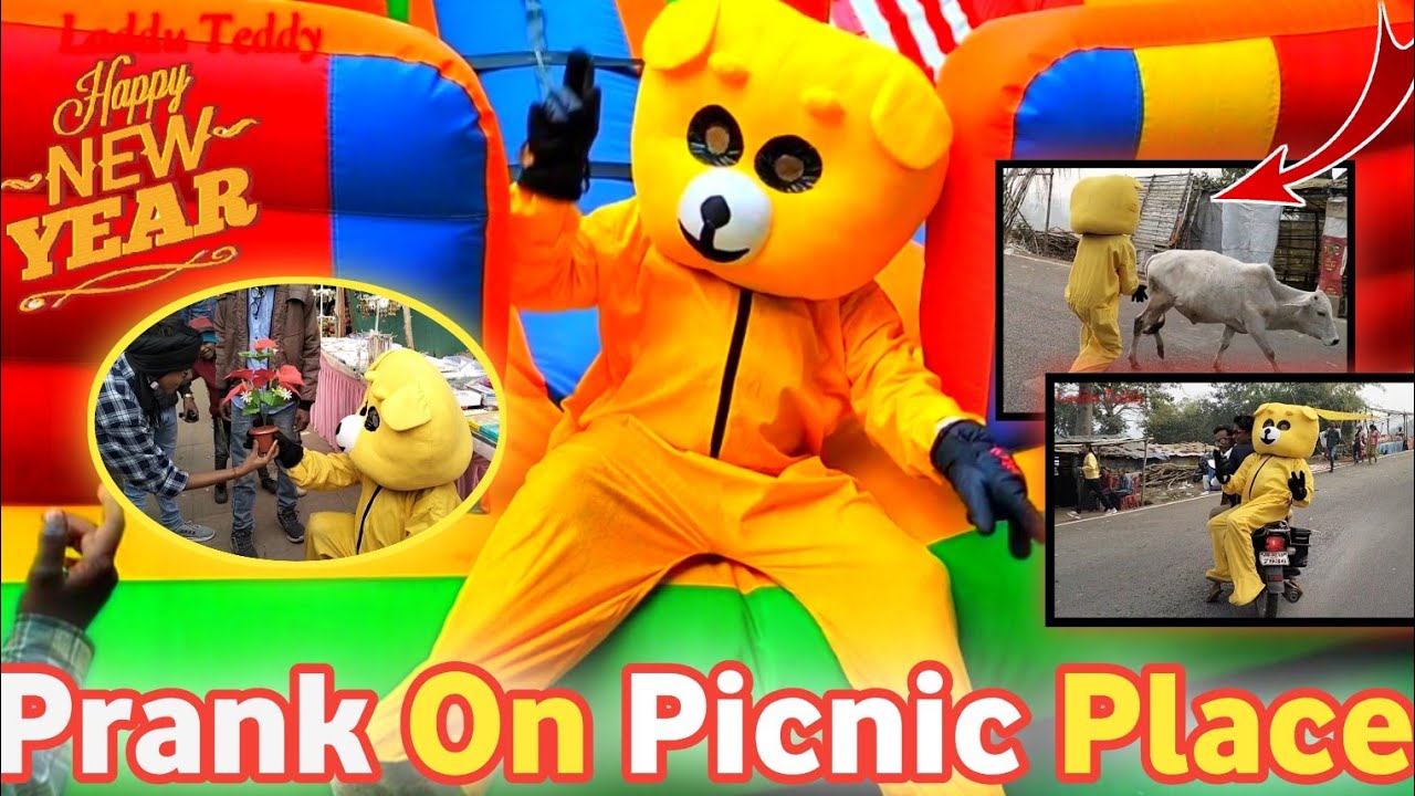 Teddy Bear Prank On Picnic Places ๐ Funny Reaction ๐ Teddybear Teddy