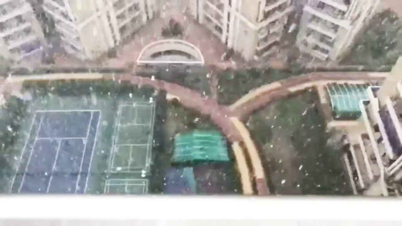 Delhi Snow fall compilation - YouTube