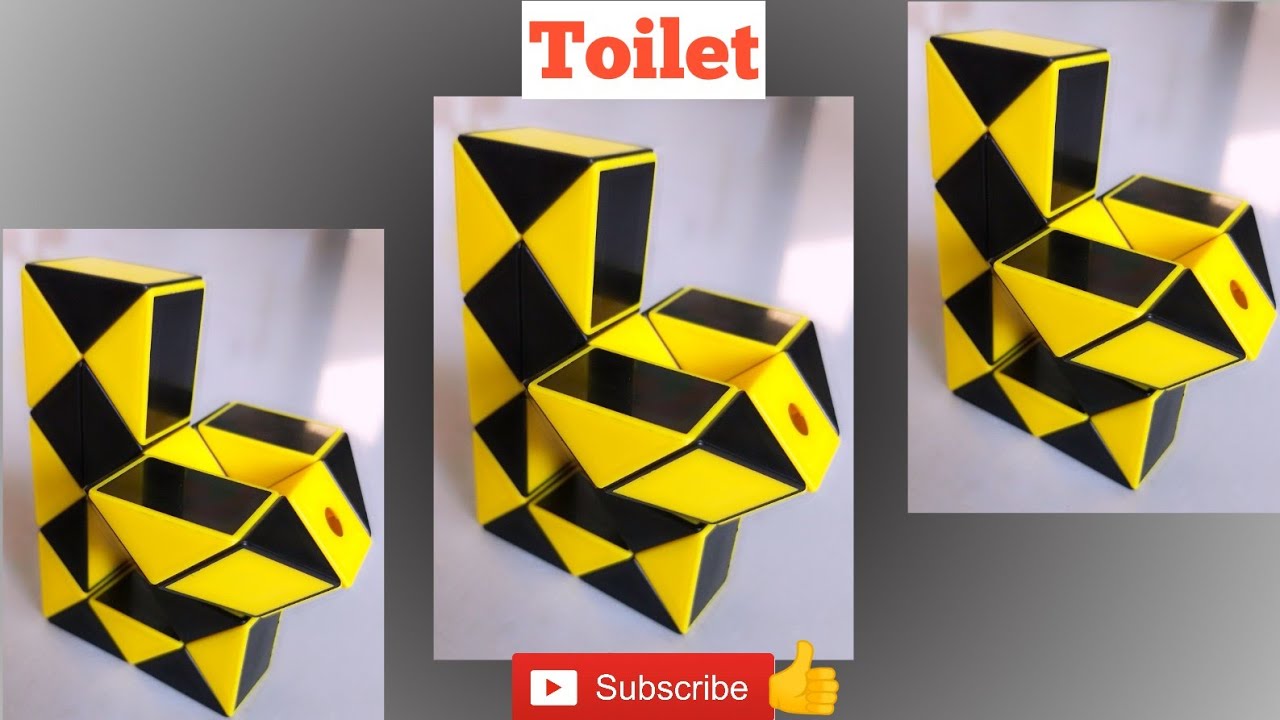 Smiggle snake puzzle or Rubik's twist 24 or Snake cube -Western toilet ...