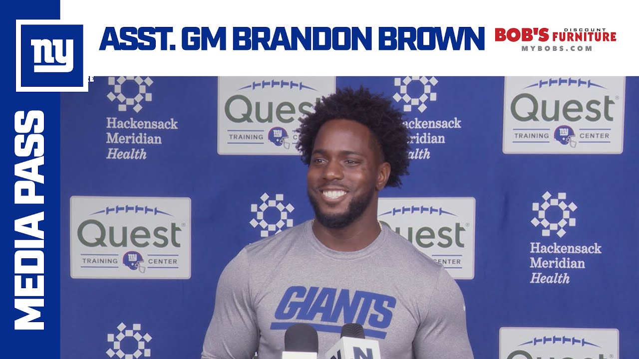 Assistant GM Brandon Brown on Team's Young Nucleus | New York Giants - YouTube