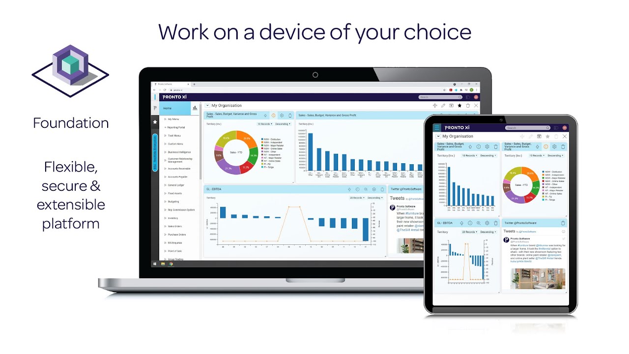 Pronto Xi ERP & analytics | Industry-specific, integrated applications ...