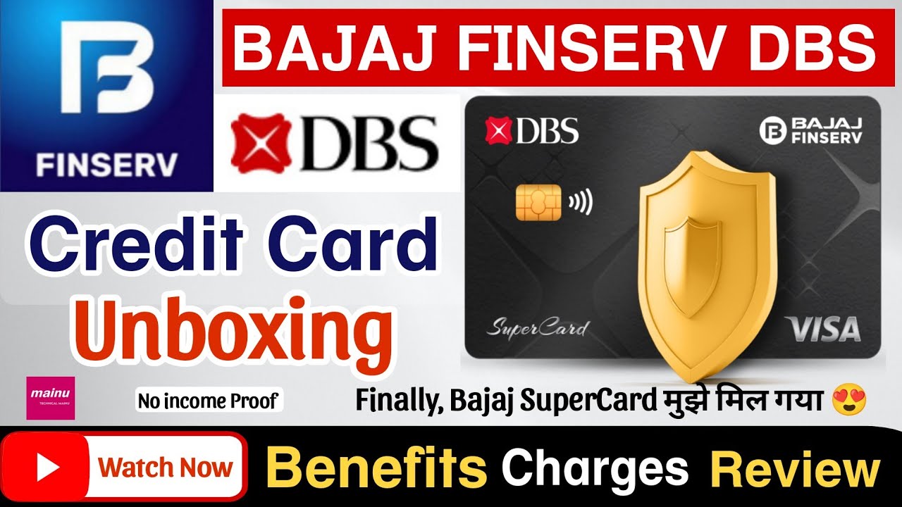 Bajaj finserv DBS Bank Super credit card unboxing | Benefits | Review ...