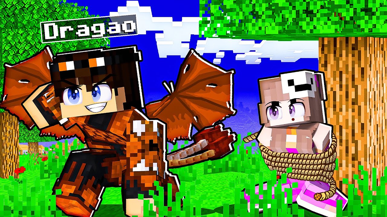 JOGANDO como um DRAGÃO SEGURANÇA no Minecraft! - YouTube