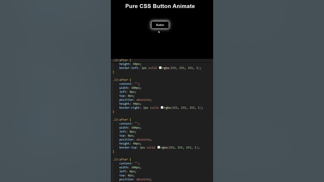 Pure Css Animation BUTTON |Css Animation BUTTON in NEON EFFECT - YouTube