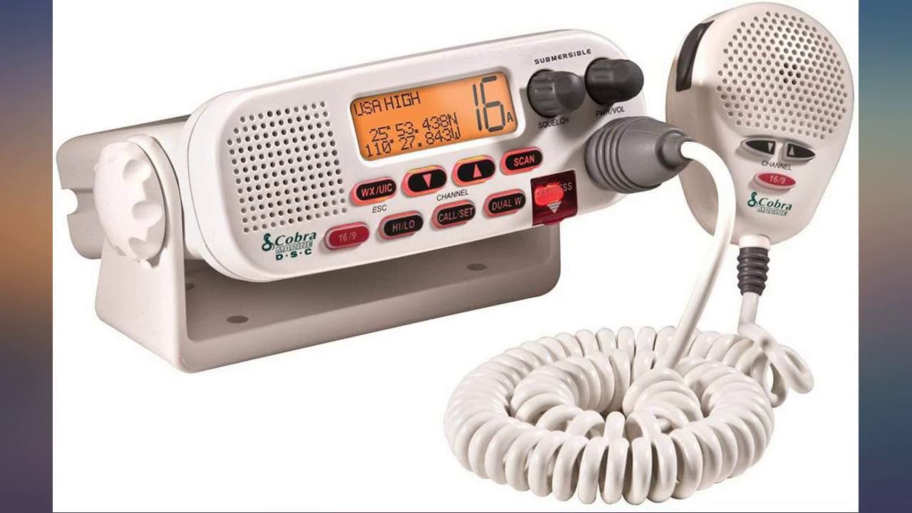 Cobra MR F45-D Fixed Mount VHF Marine Radio – 25 Watt VHF, Submersible ...