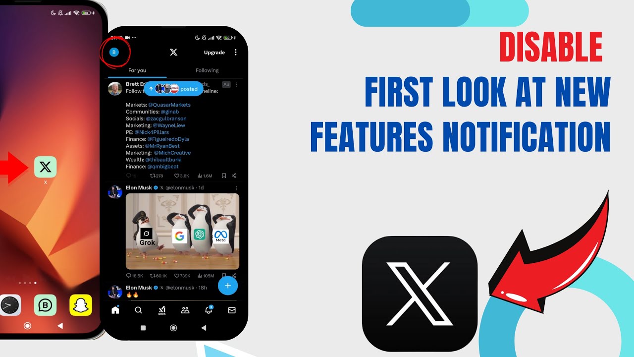 Enable First Look At New Features Notification On X. |Technologyglance ...