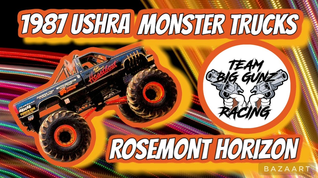 1987 USHRA MONSTER TRUCKS ROSEMONT HORIZON - YouTube