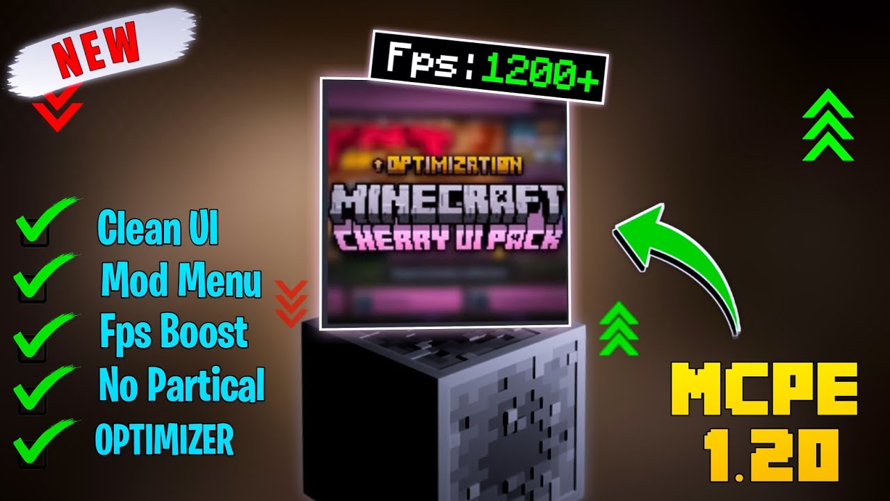Best Optimizer Pack for MCPE 1.20+ ( Fps Boos ) || Best Lag Fix CLIENT For MCPE - YouTube