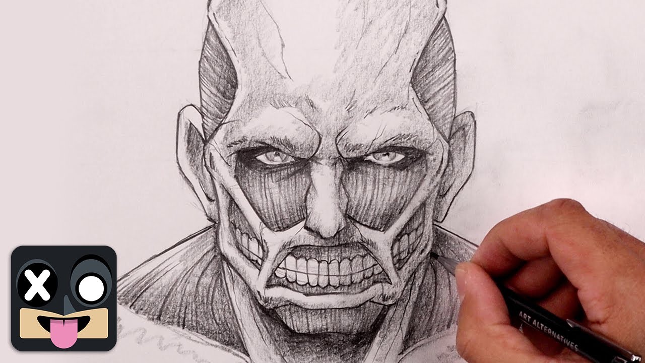 How To Draw Colossal Titan | AOT Sketch Tutorial - YouTube