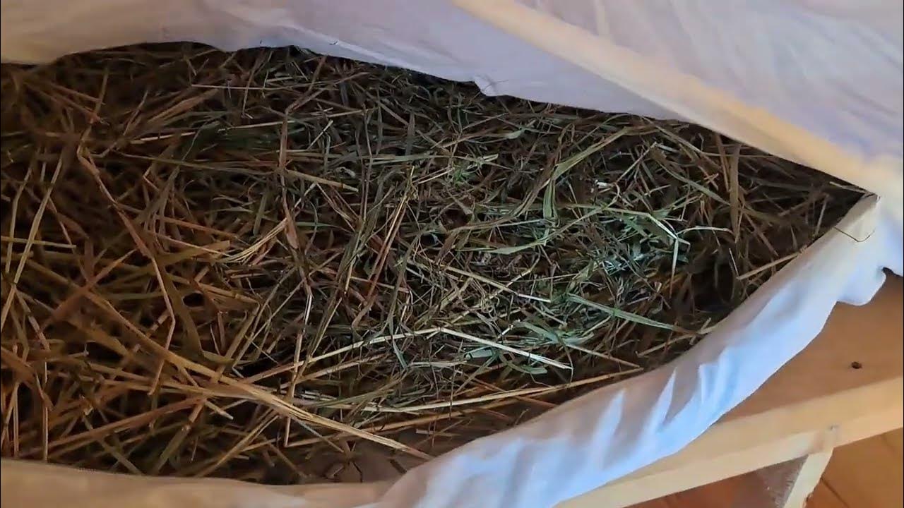 Травяной матрас из сена для бани и сауны - YouTube