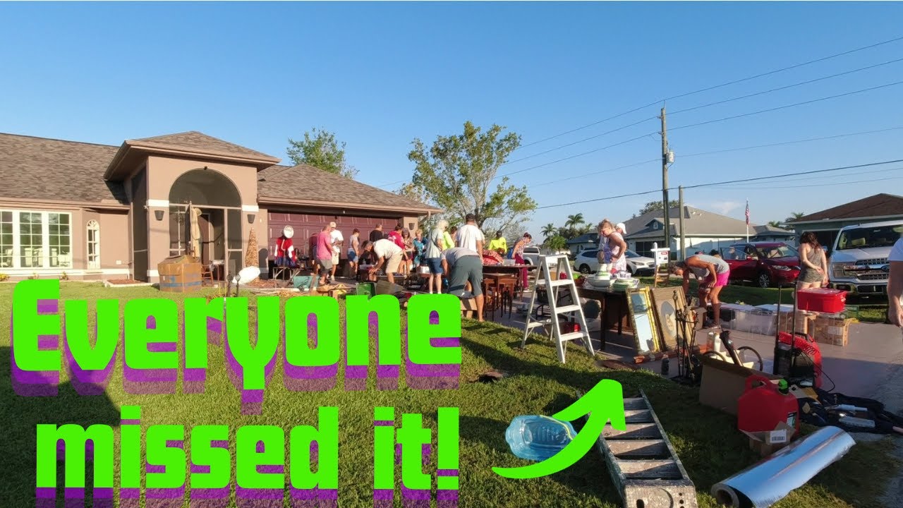 Incredible Find at a Super Busy Garage Sale! - YouTube