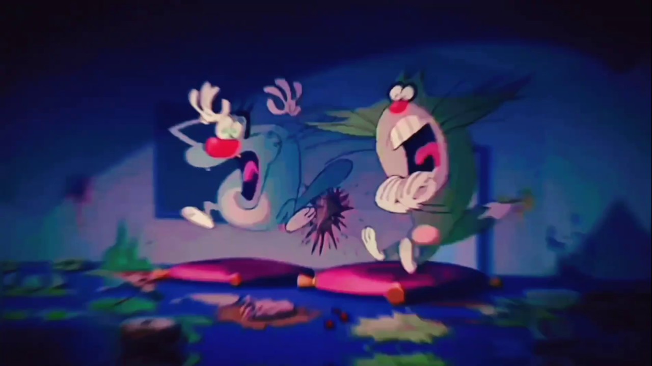 Oggy and the cockroaches X Chasing ghosts (Distrion) - YouTube