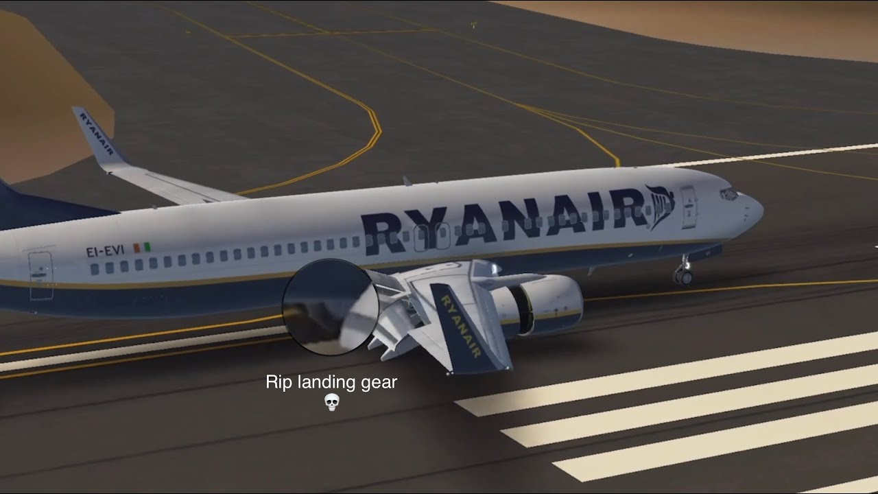 Ryan air hard landing ( New Intro ) - YouTube