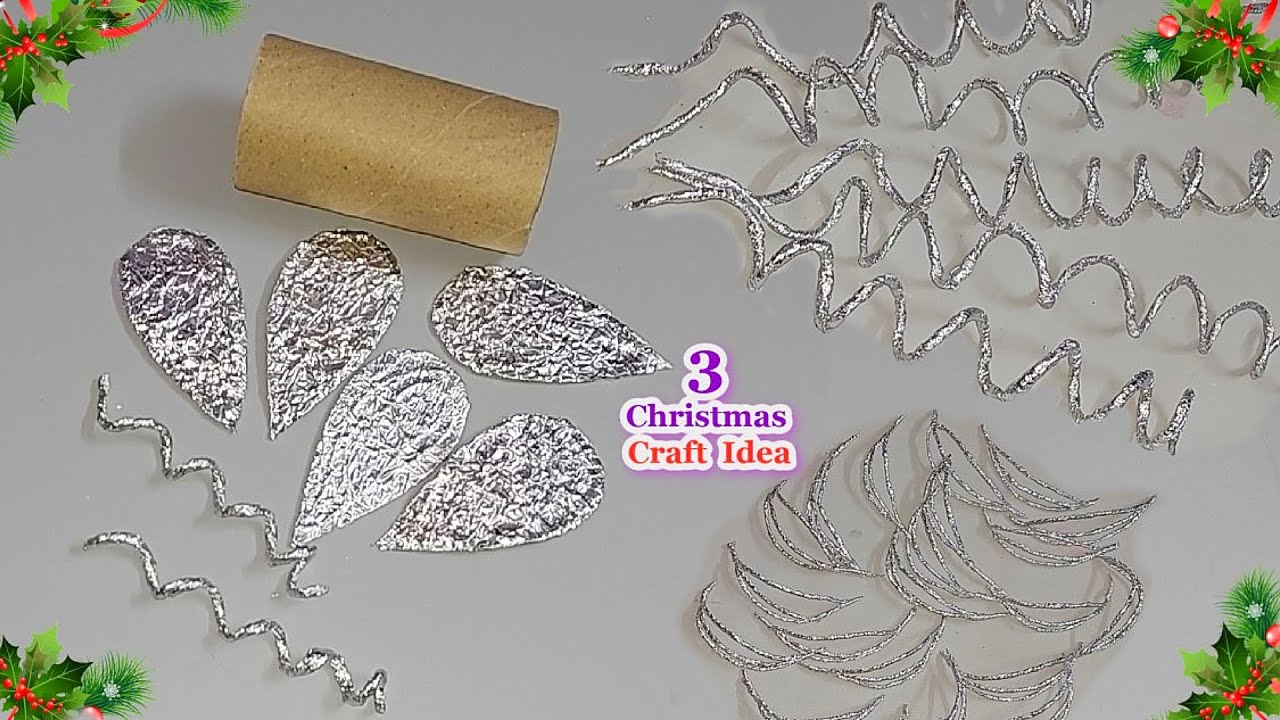 New Economical Christmas decoration idea with Aluminium Foil | DIY 3 ...