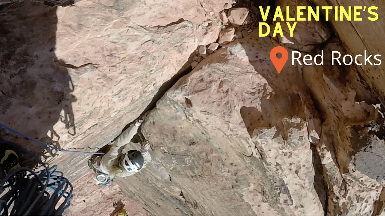 Red Rocks: Valentine's Day: Trad climbing - YouTube