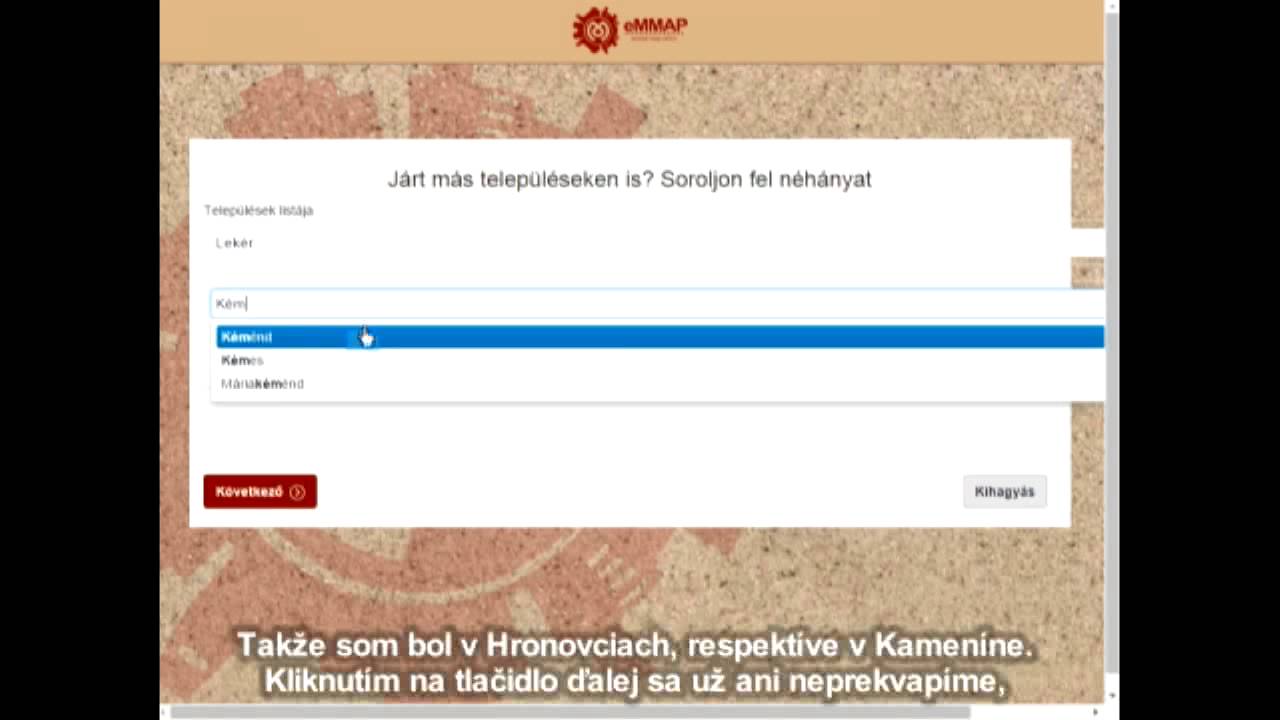 eMMAP TUTORIAL - COMPLETION OF THE QUESTIONNAIRE SK - YouTube