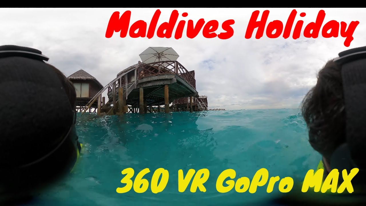 Visit Maldives Holiday 4K 360 VR - island tour and swimming - YouTube
