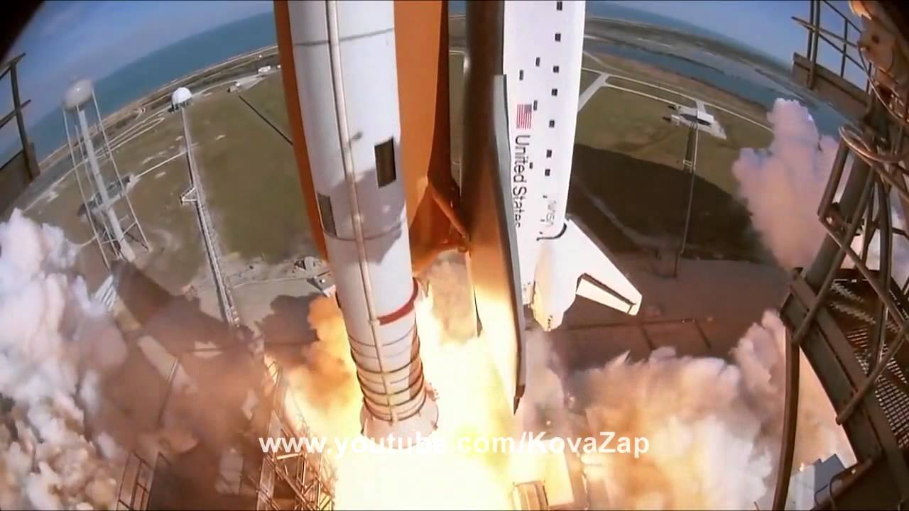 Shuttle Launch on Launch IMAX Camera Footage - YouTube