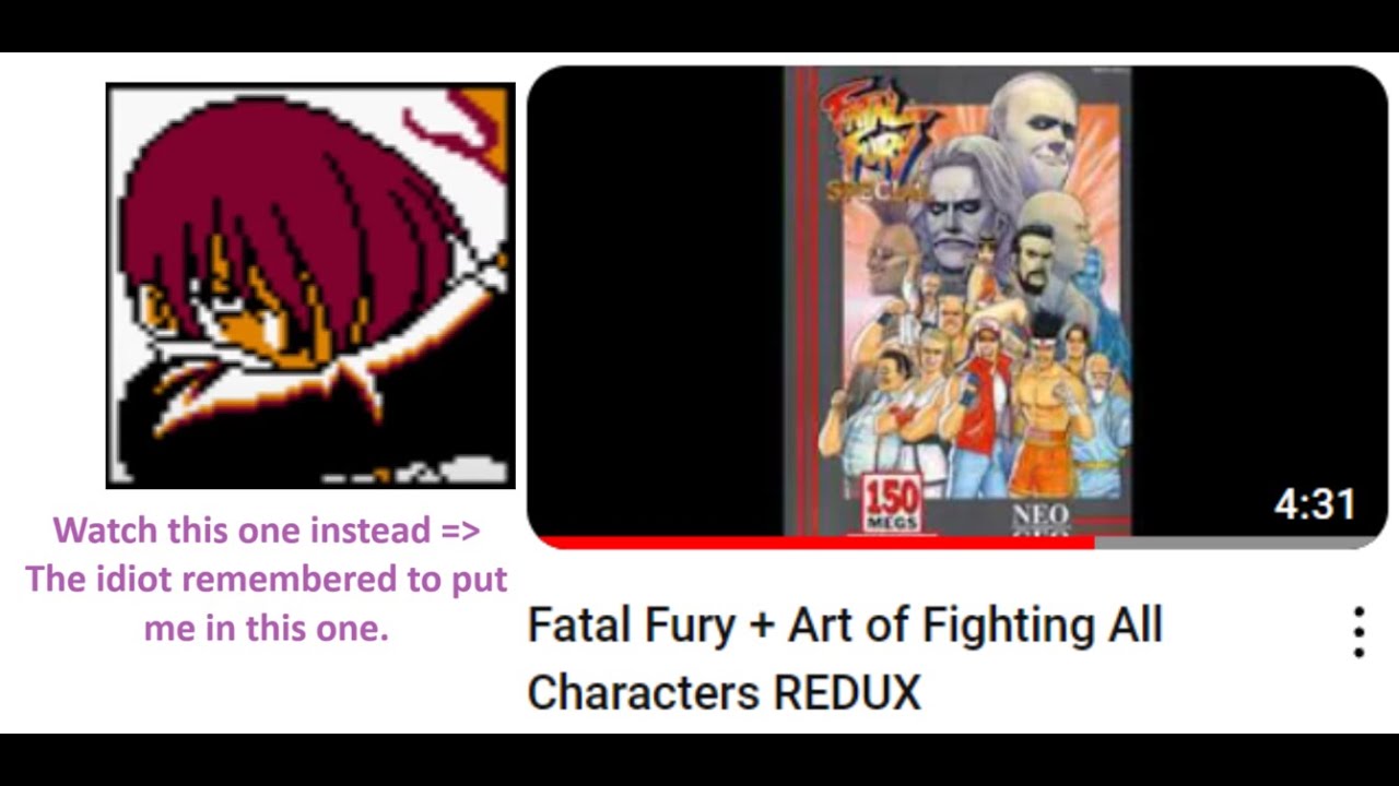Fatal Fury and Art of Fighting All Characters - YouTube