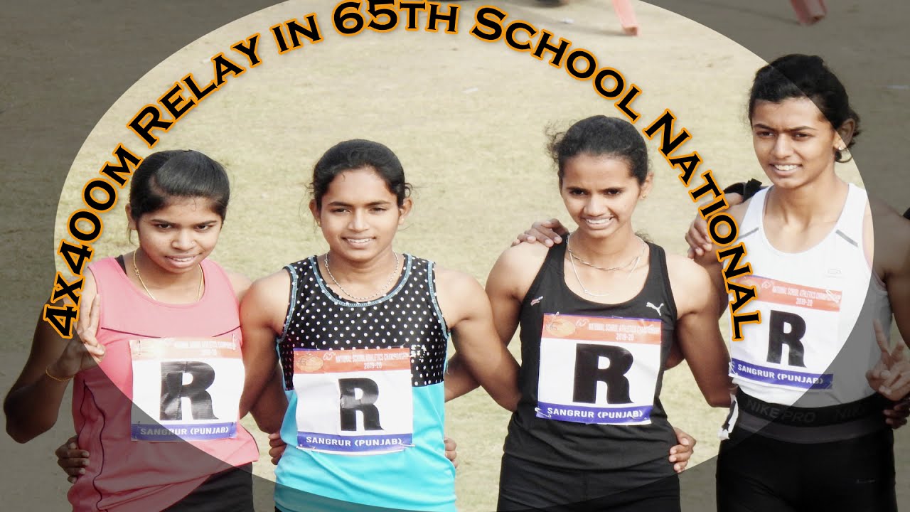 Priya H Mohan U-19 Girls 4x400m Relay Final in 65th School National ...