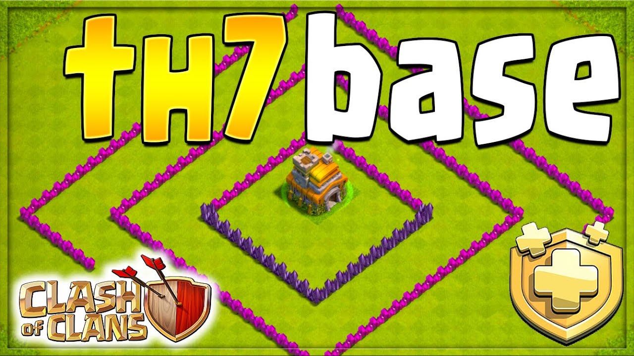 TH7 BASE with LINK (2023) Clash of Clans - YouTube
